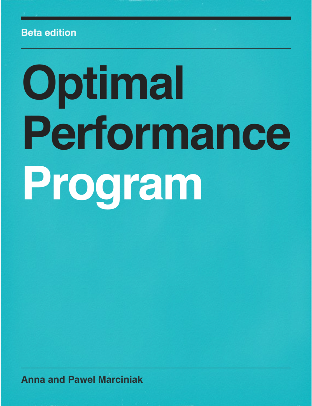 Optimal Performance Program Book - Onehorselife.com